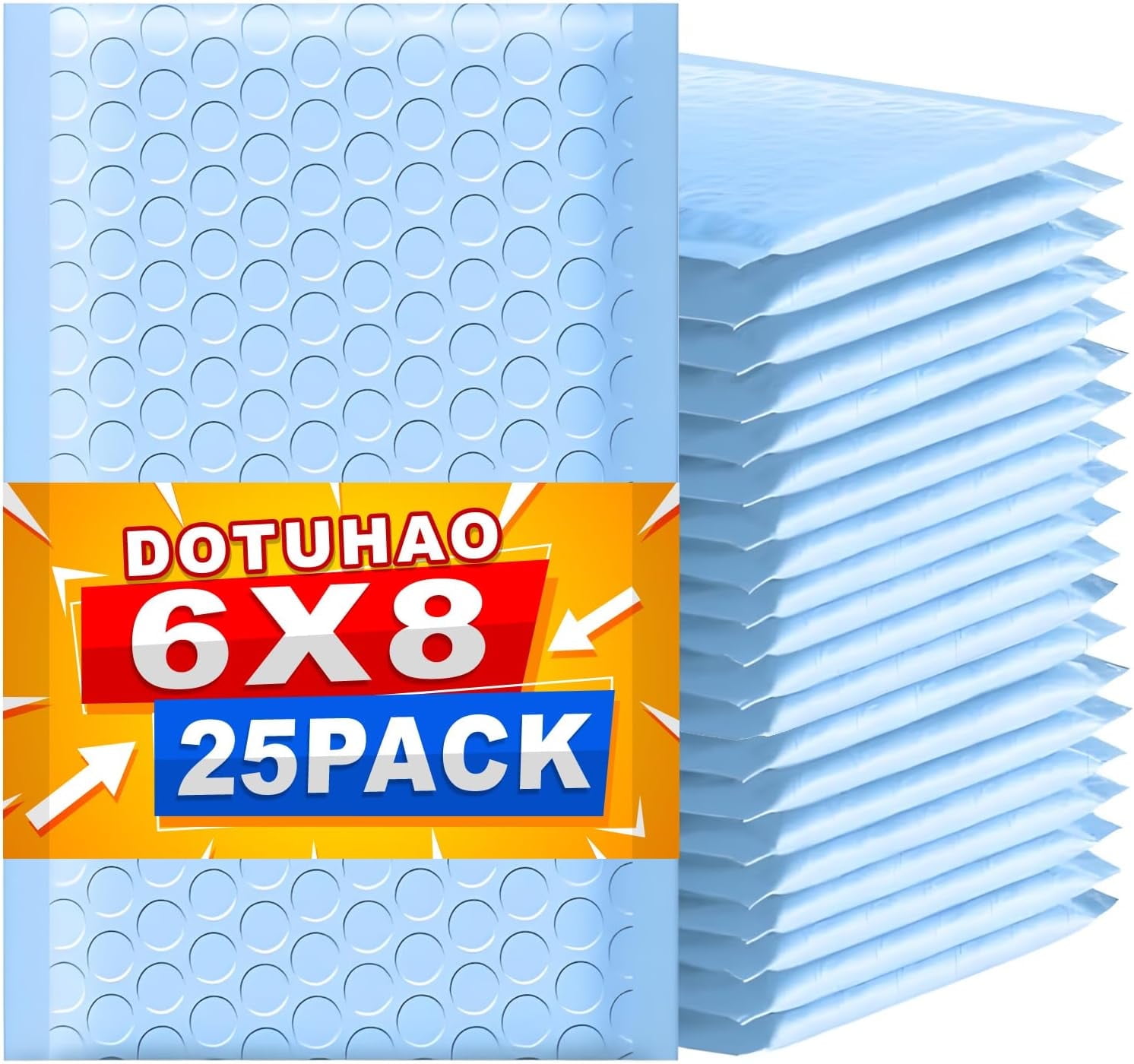 Bubble Mailers - 6 X 8 Inch Padded Envelopes, Blue Mailing Envelopes ...