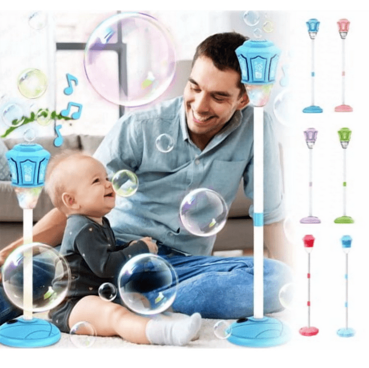 Bubble Maker Stand Standing Bubble Machine Bubbles Torch Garden Lamp ...