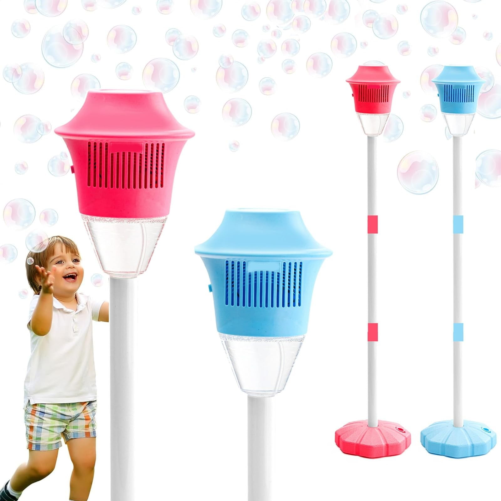 Bubble Maker Torch, Outdoor Vertical Bubbles Machine for Kids ...
