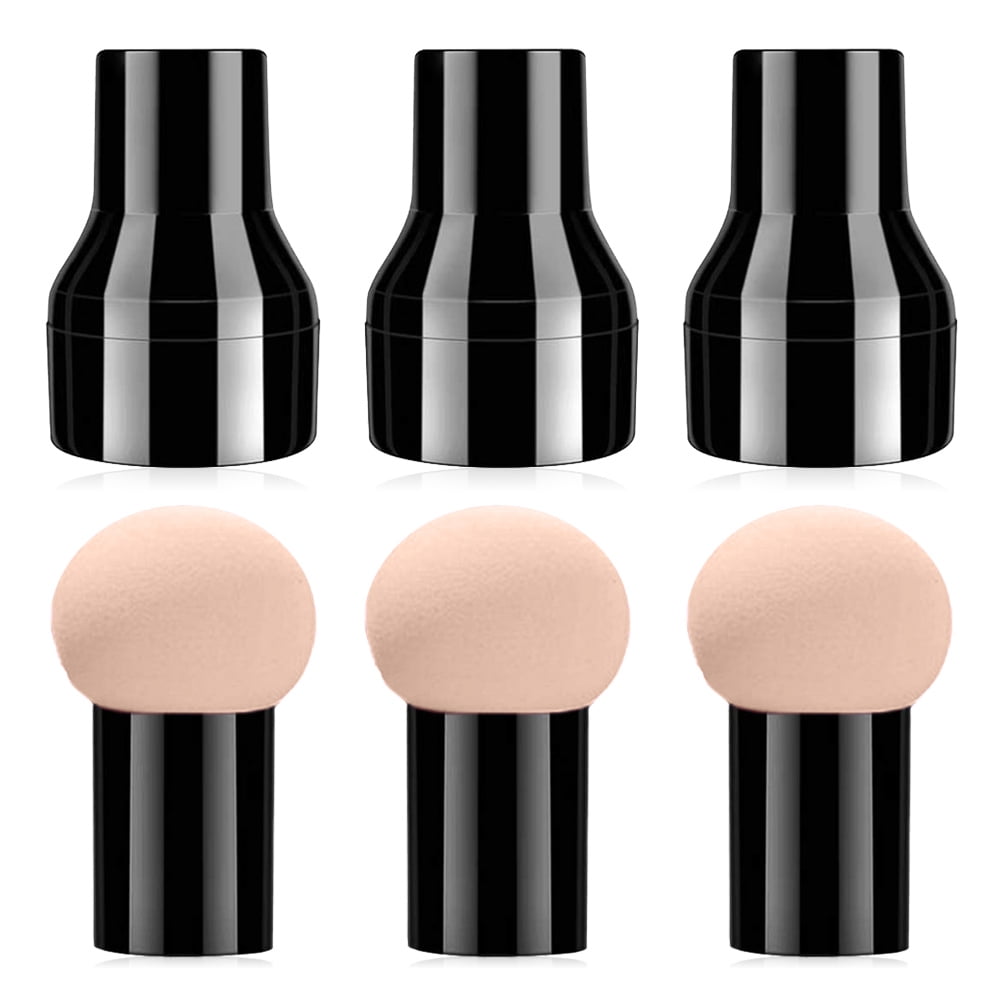 Makeup Sponges Mushroom Makeup Blending Sponges with Handles Cases ...