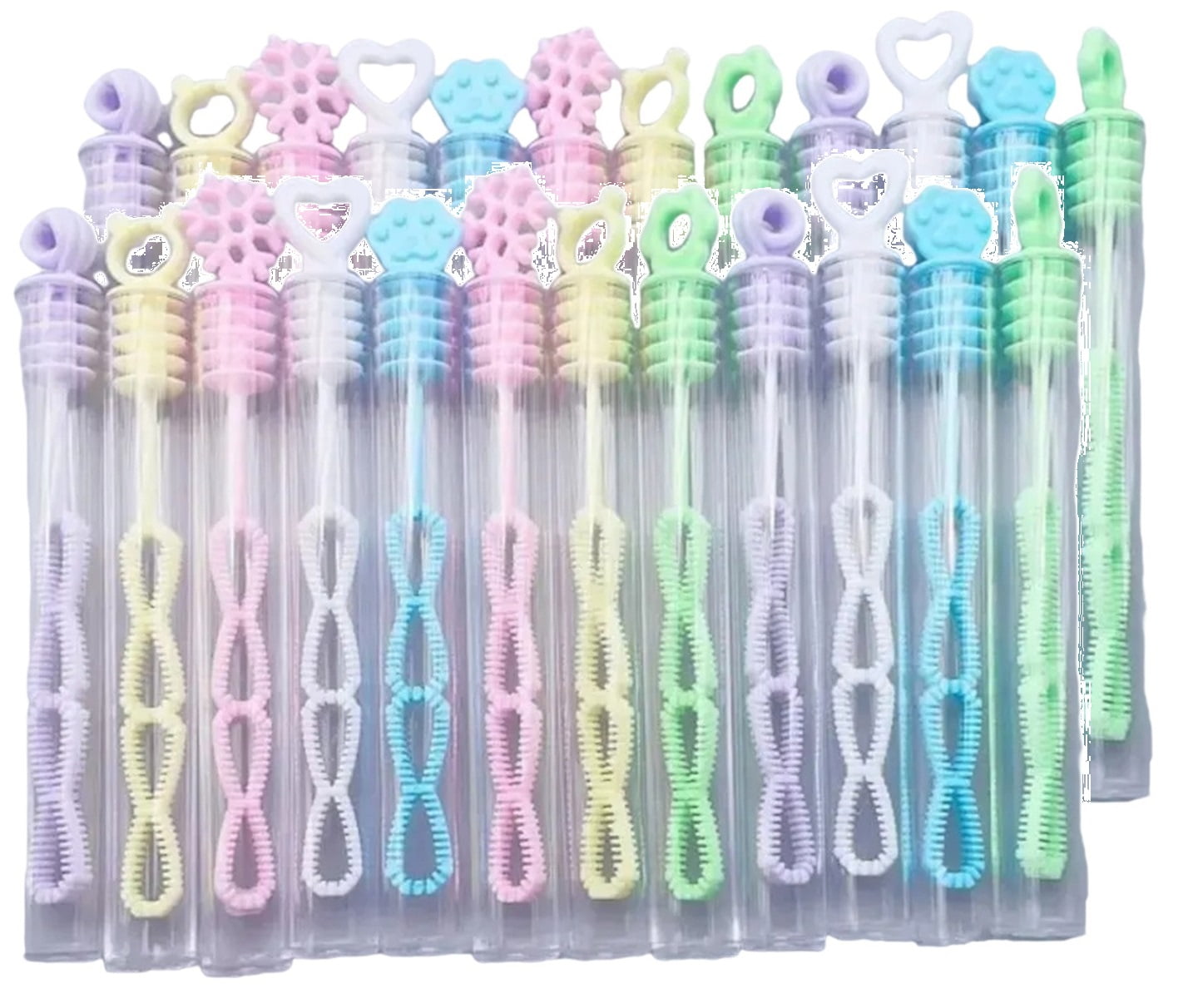 Bubble Party Favors for Kid, 20 Pack Mini Bubbles Bulk, Pastel Bubble Wand Sticks Toy for Party ...