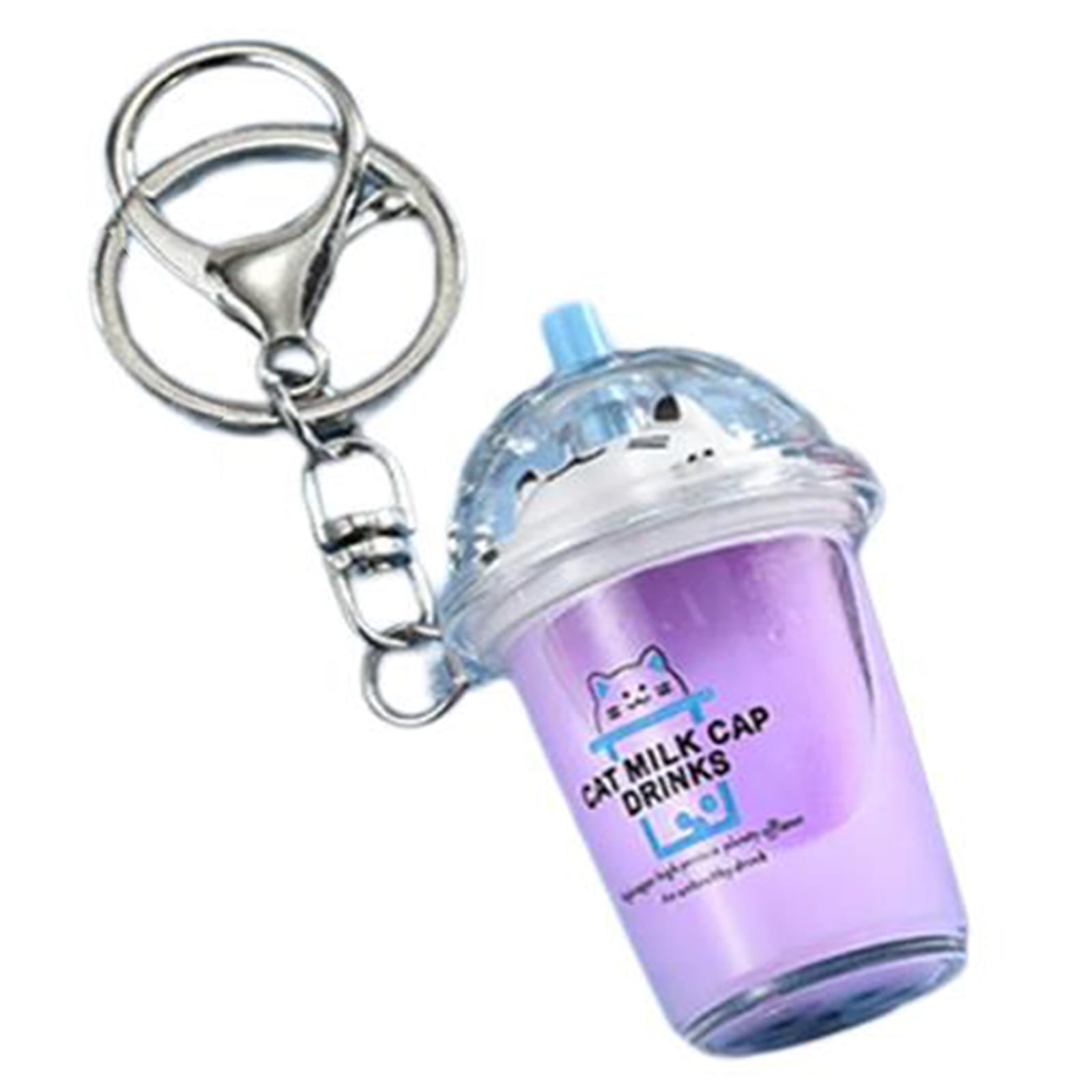 Bubble Pendant Acrylic Milk Teas Key Chain Handmade Keyring Stylish ...