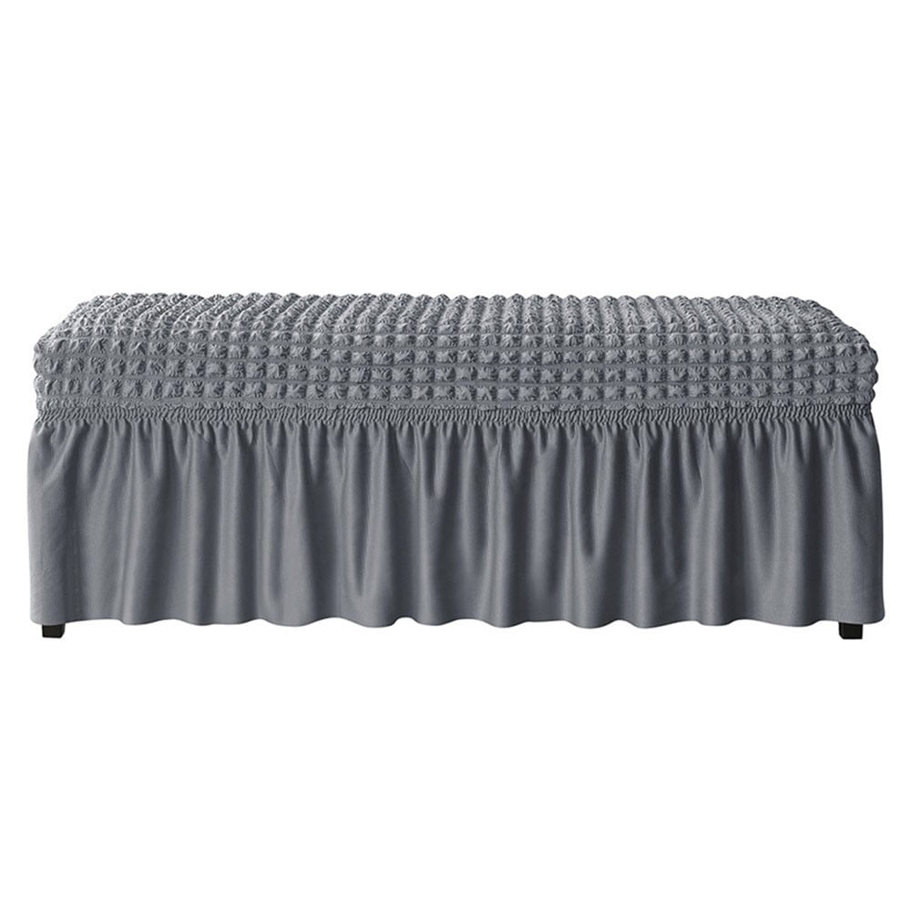 Bubble Plaid Full Skirt Elastic Bench Cover Dust Cover Bench Cover ...
