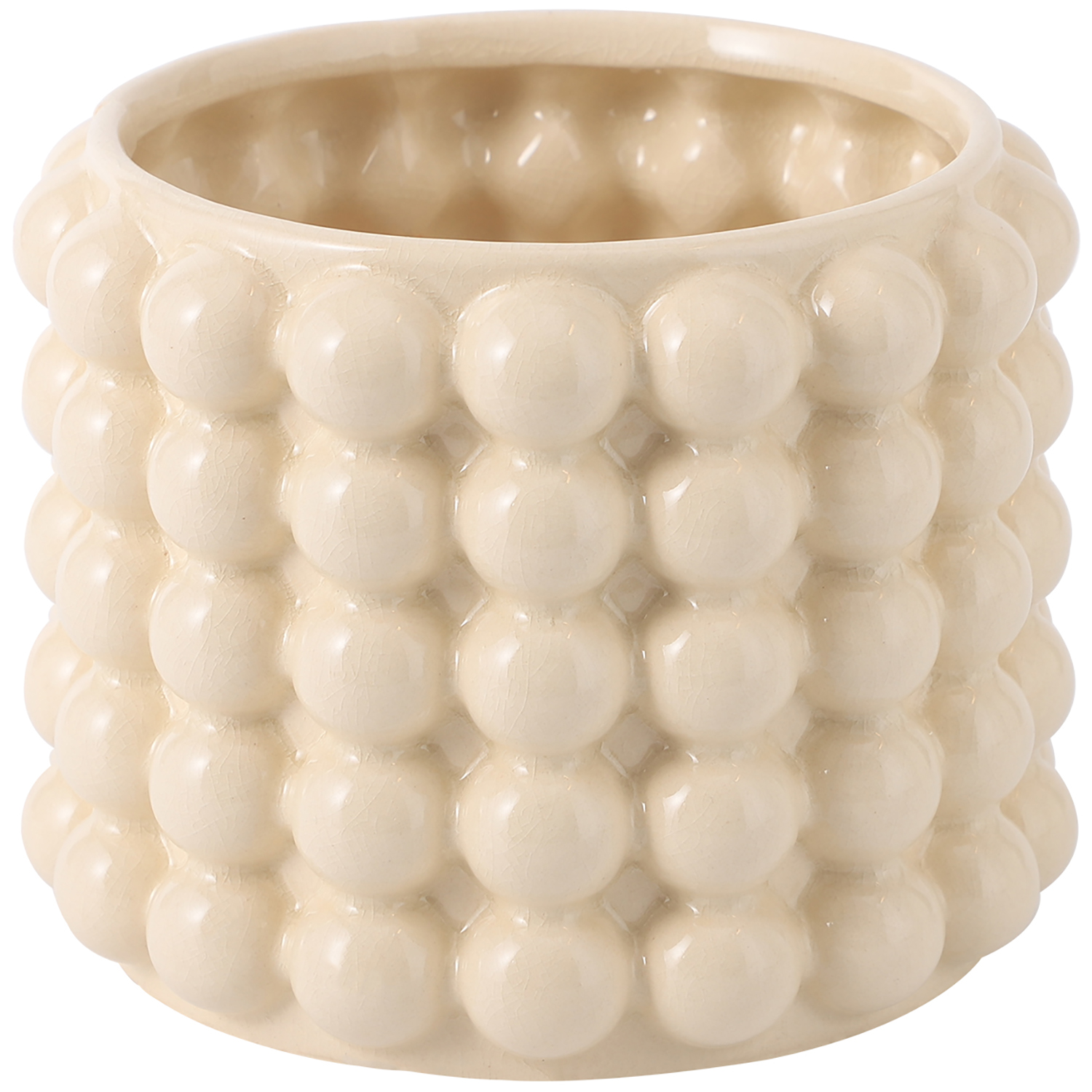Better Homes & Gardens Pottery 6" Chinooke Ceramic Bubble Planter, Pink ...