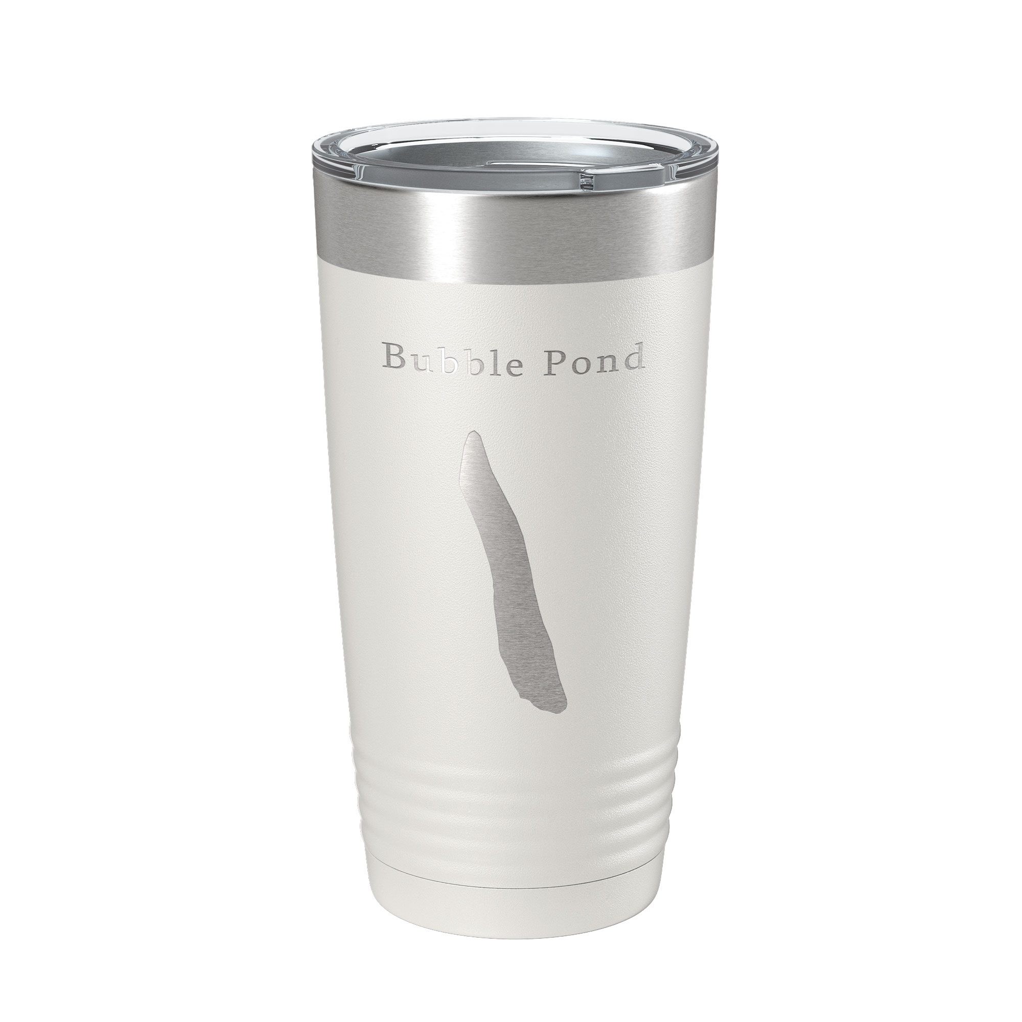 Bubble Pond Tumbler Lake Map Travel Mug Insulated Laser Engraved Coffee ...