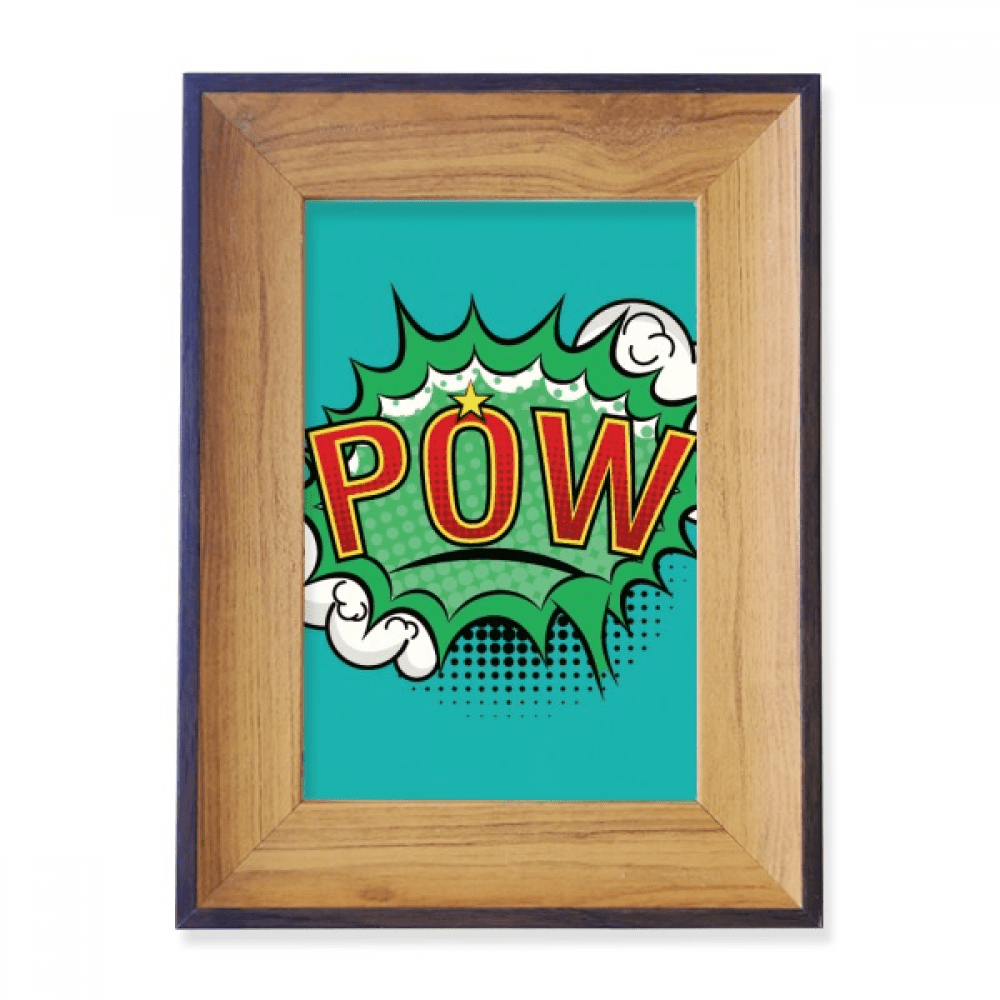 Bubble Pow Green Cartoon Dialog Photo Frame Exhibition Display Art ...