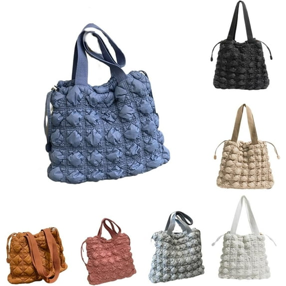 Bubble Quilted Hobo Women Handbag Cloud Tote Shoulder Bag Casual ...