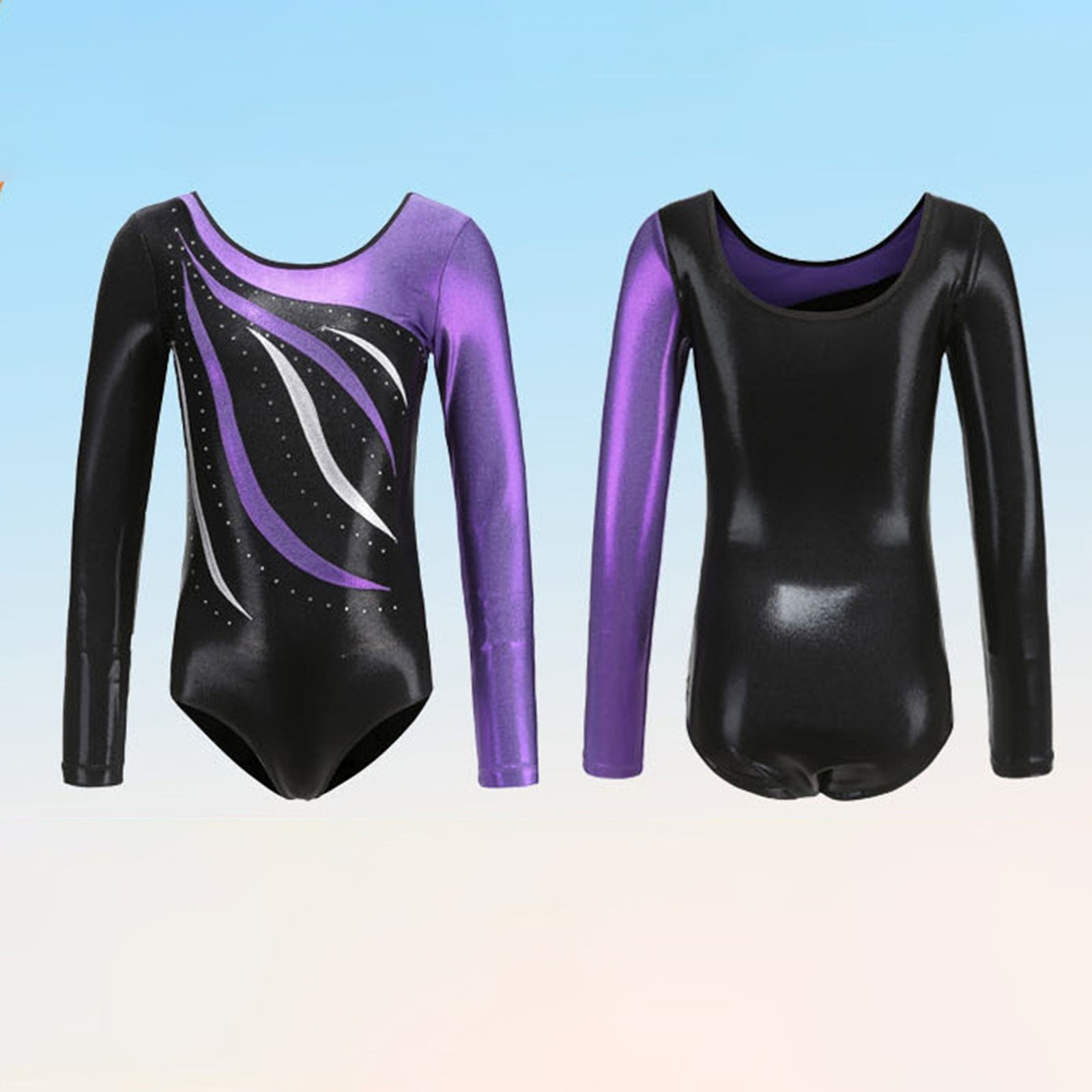 Bubble Romper Baby Girl Kids Toddler Girls Long Sleeve Gymnastics ...