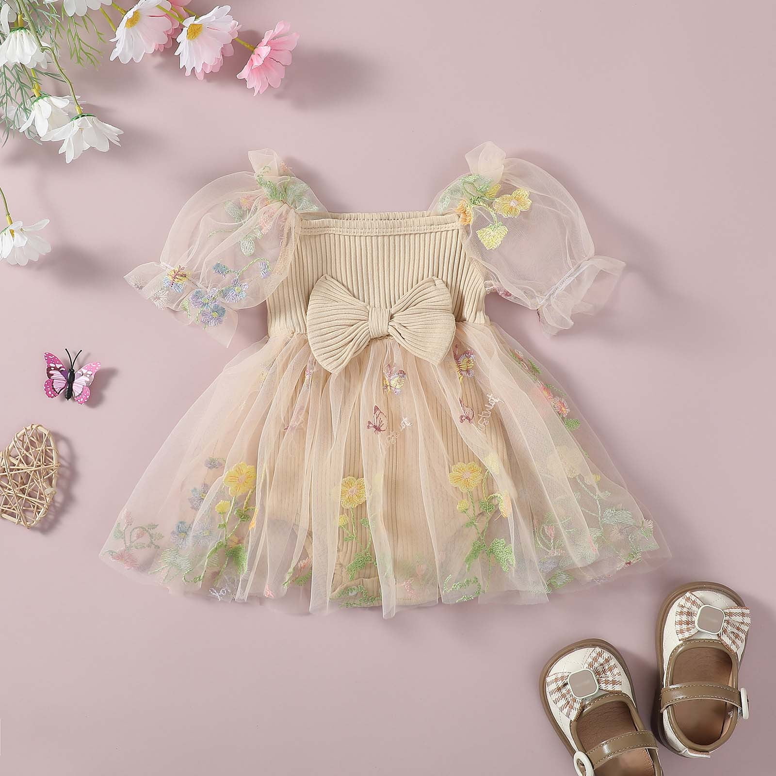 Bubble Romper Baby Girl Toddler Girls Summer Fairy Princess Jumpsuit ...