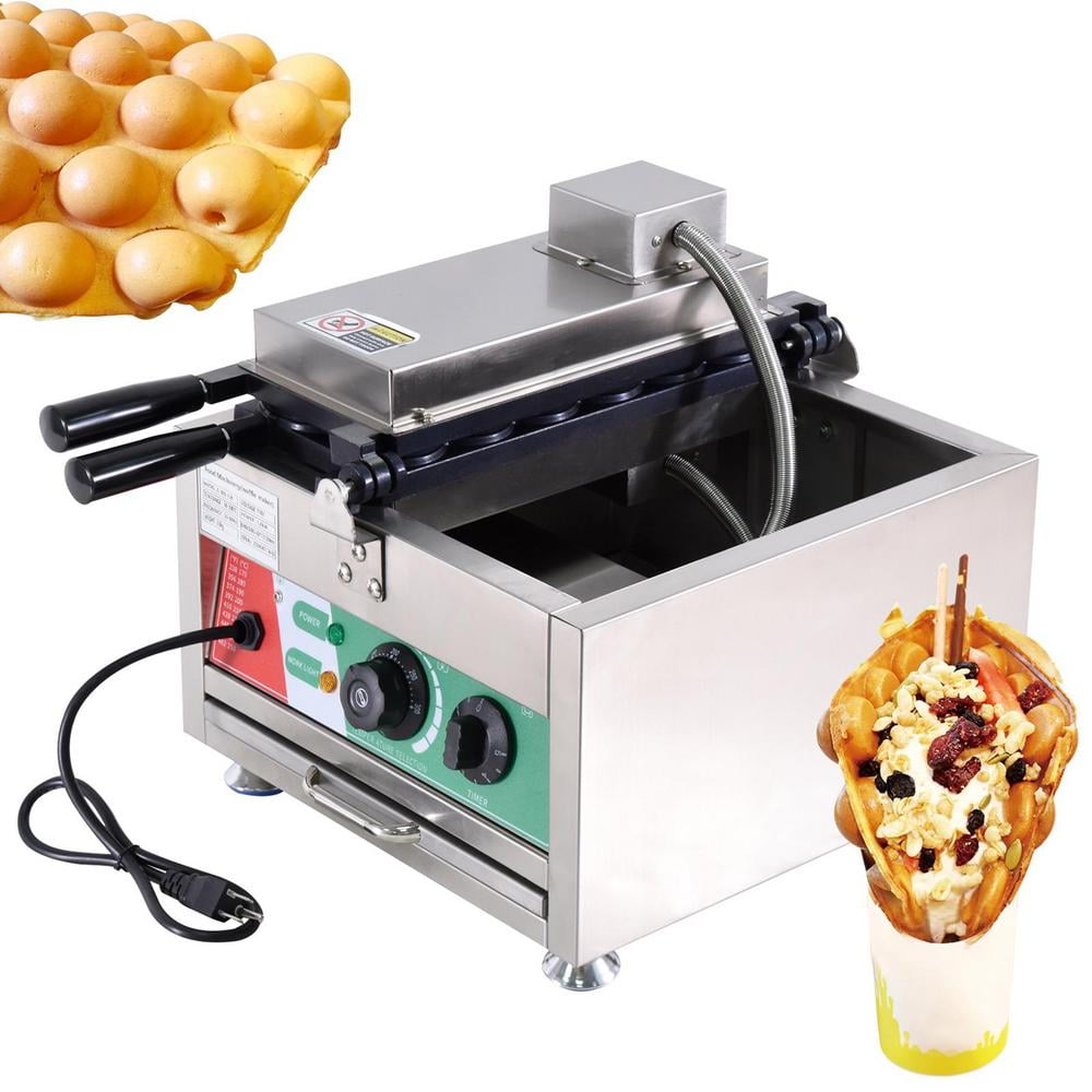 Bubble Skewer Egg Waffle Maker - 1800W Electric Commercial Waffle ...