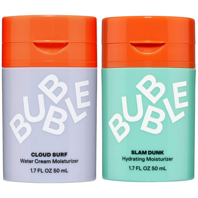 Bubble Skincare Moisturizer Duo Bundle: Cloud Surf Water Cream & Slam ...