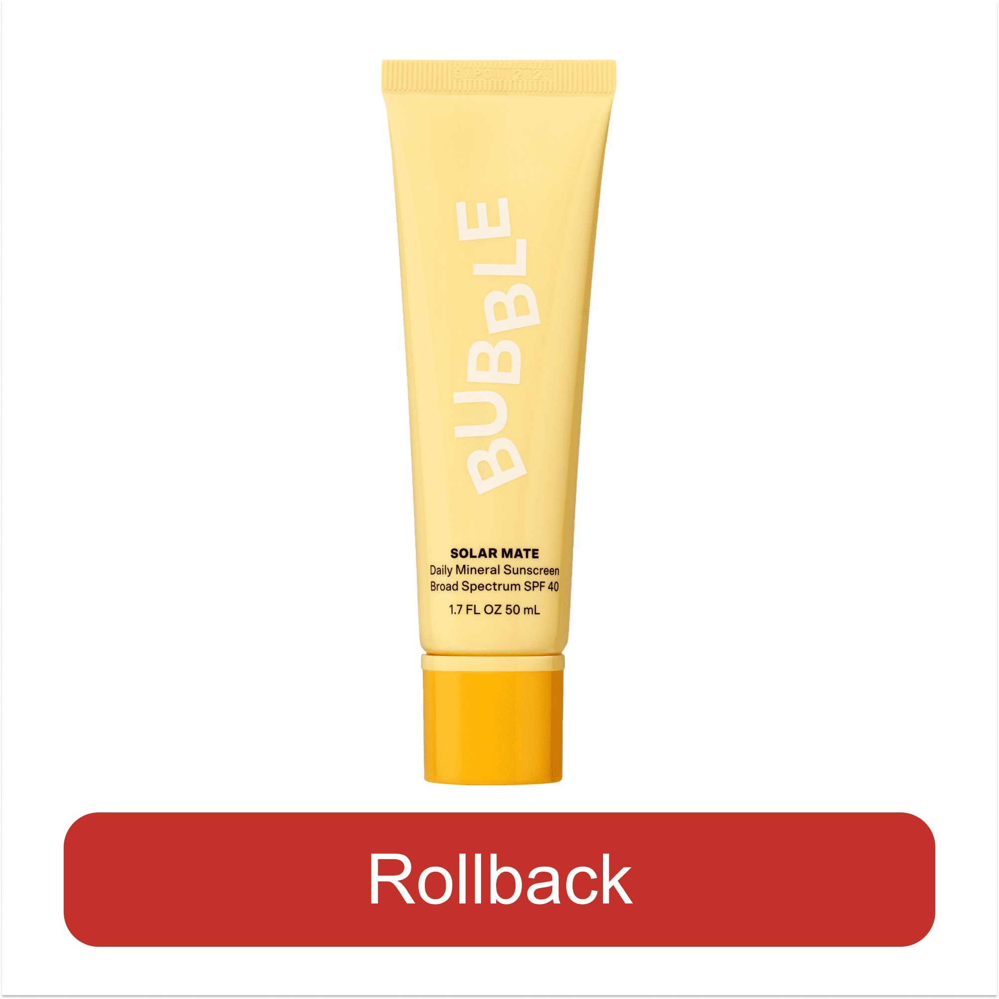 Bubble Skincare Solar Mate Mineral Sunscreen SPF 40, Sun Protection ...