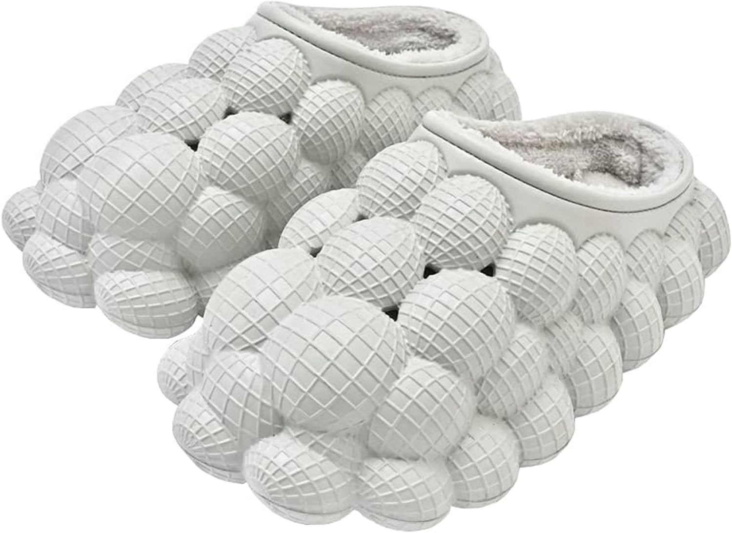 Bubble Slides For Women Men - Cute Slides Fuzzy Plush Comfort Bubble ...