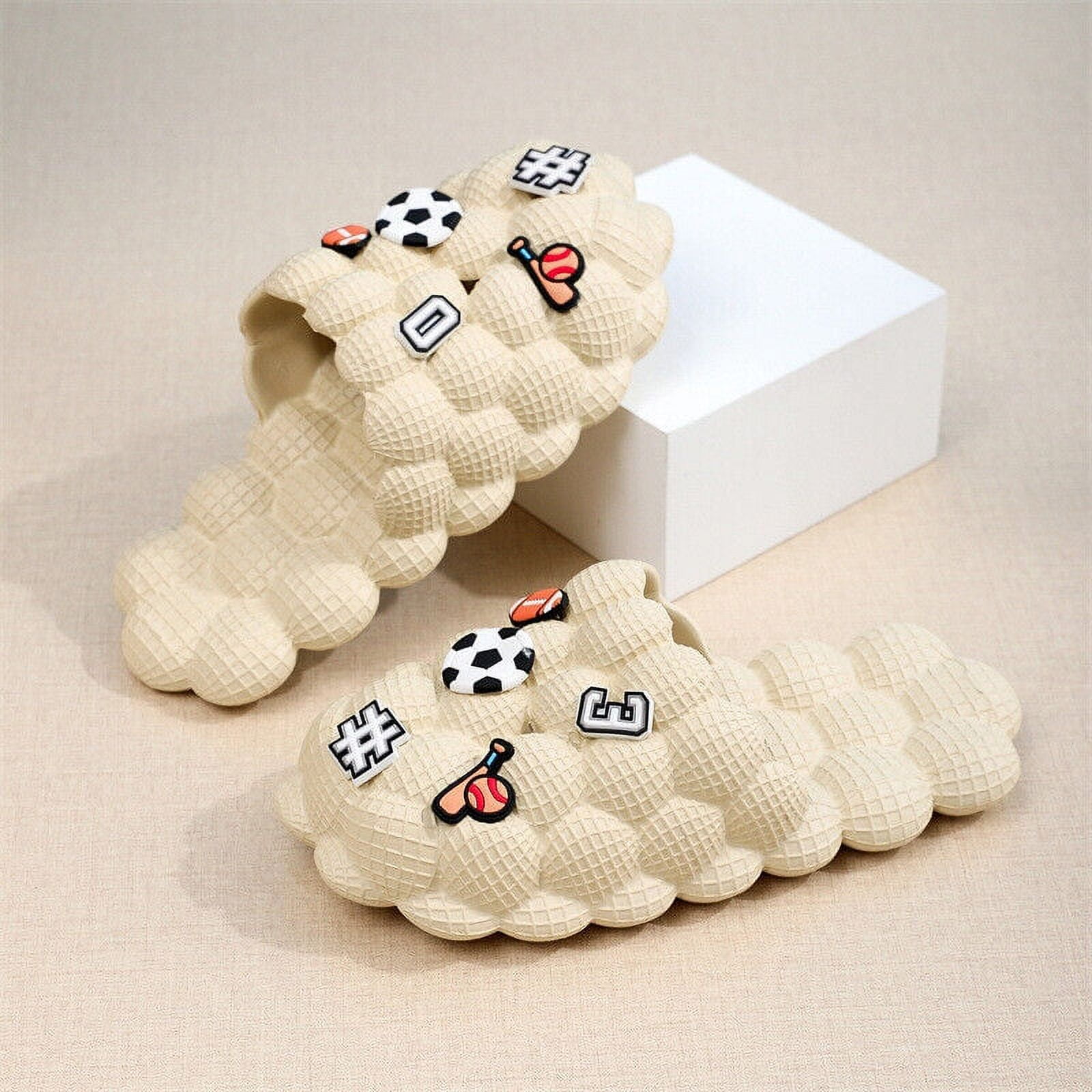 Bubble Slippers Beach Slides for Men Women Foot Massager Slippers Soft ...