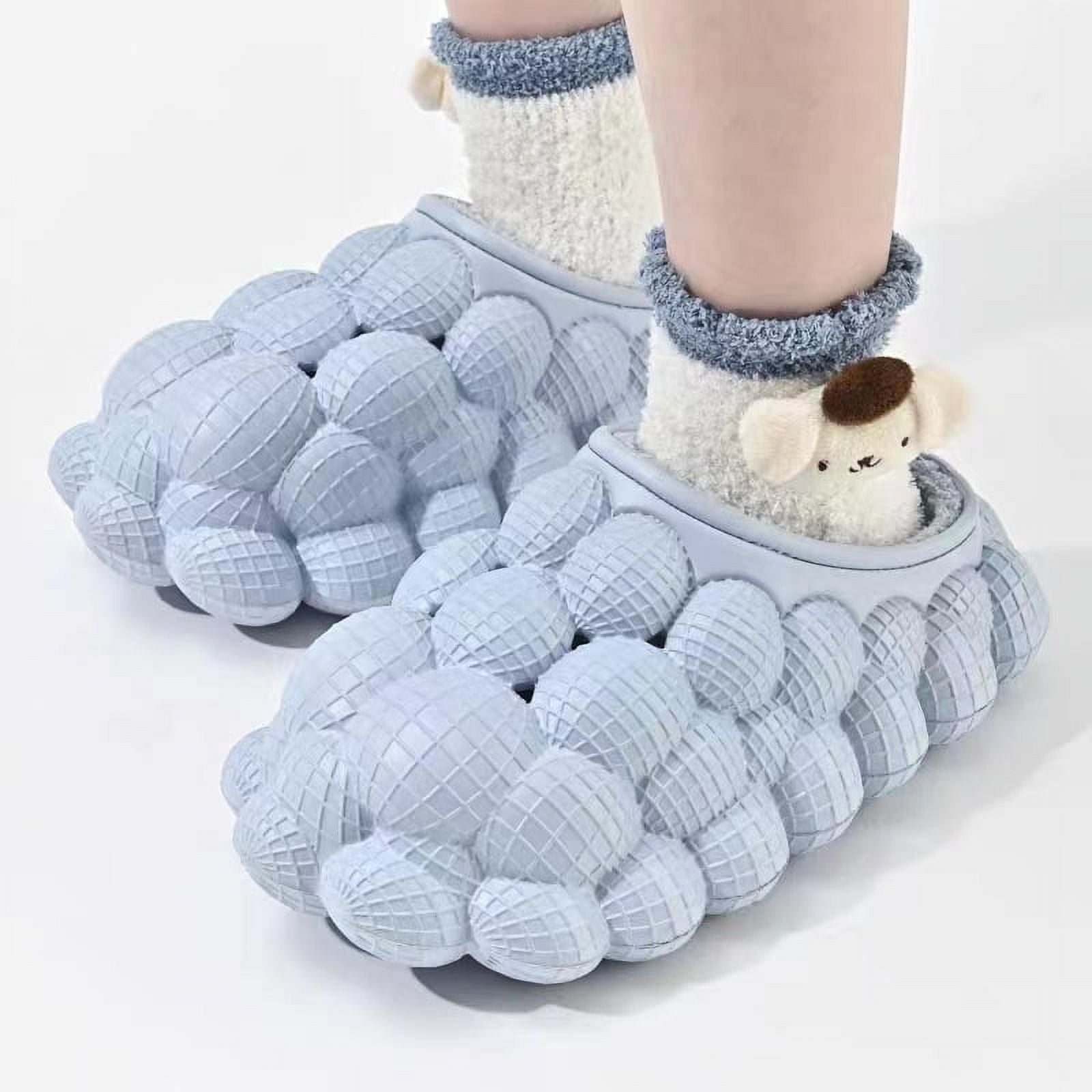 Bubble Slippers for Women Mens Beach Slides Sandals Soft Massage Pillow ...