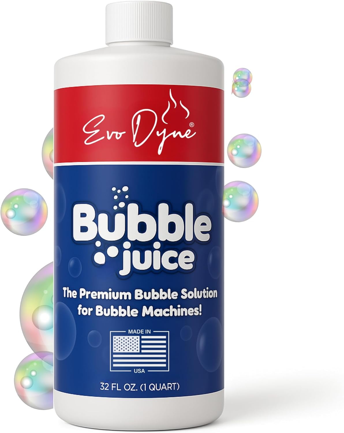 Bubble Solution (Refill 32oz) – Premium Bubbles for Bubble Machine & Blower – Made in USA, Non ...