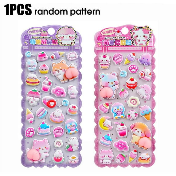 Bubble Stickers, 3D Puffy Stickers, Puffy Sticker, Butts on Things ...