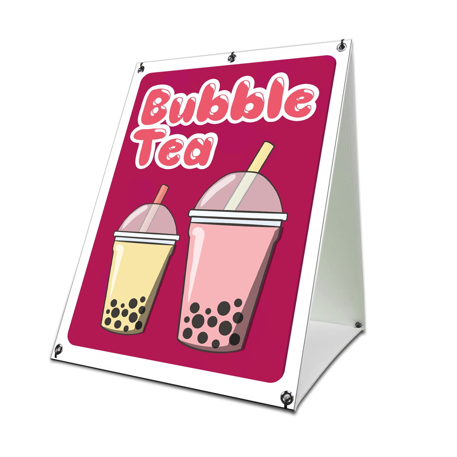 Bubble Tea 18" x 24" A-frame Sidewalk Sign| Advertise Your Business ...