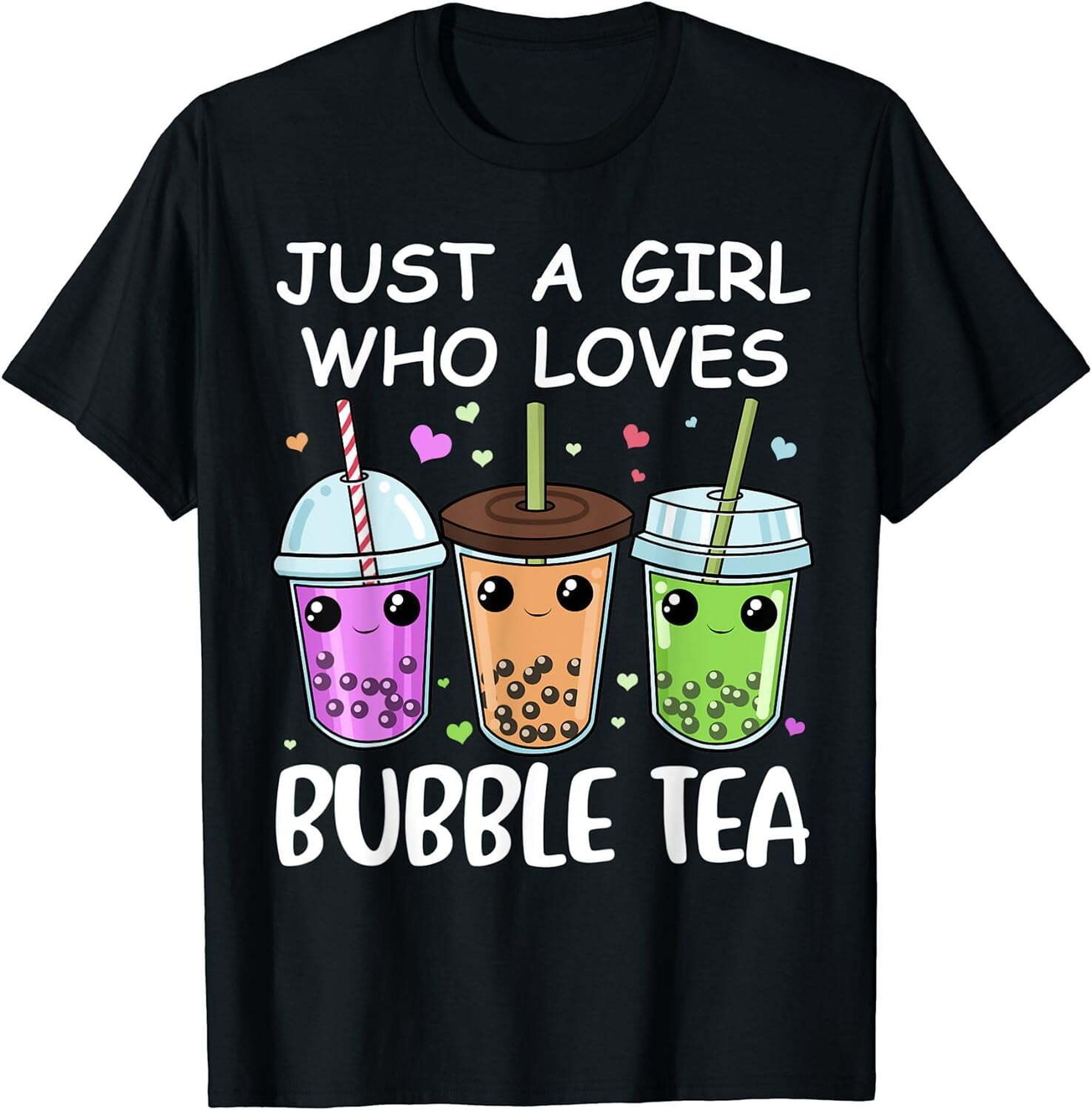 Bubble Tea Bliss: Cute Tee for Young Boba Connoisseurs - Walmart.com