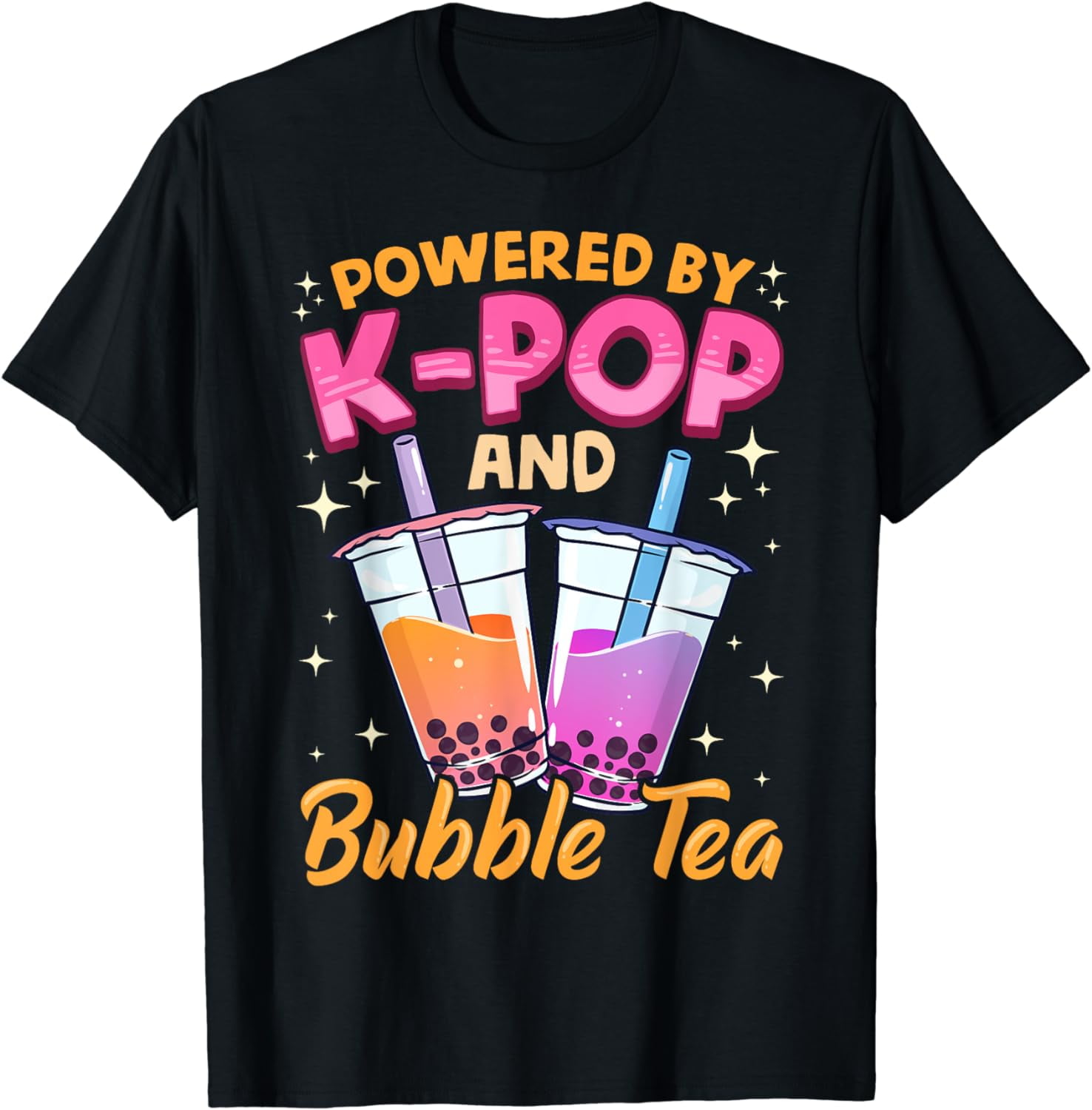 Bubble Tea Boba K-POP Music Lover Korean Milk Matcha Anime T-Shirt ...