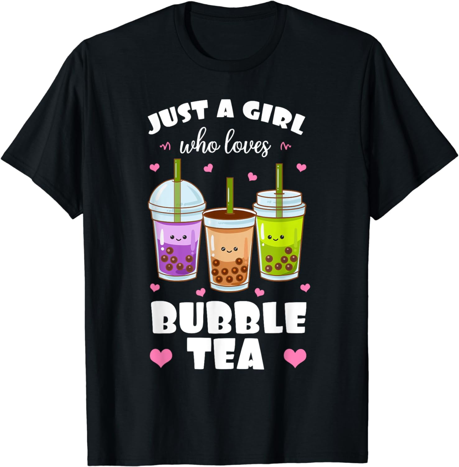 Bubble Tea Boba Tapioca Pearls Milk Drink Tea-Based T-Shirt - Walmart.com