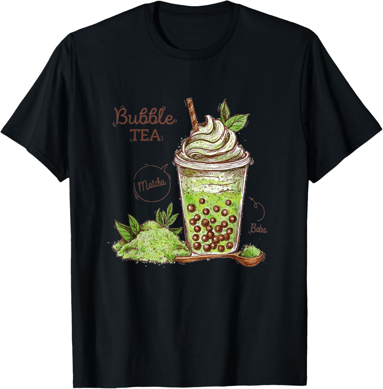 Bubble Tea Flavors - Sweet Drinks T-Shirt - Walmart.com