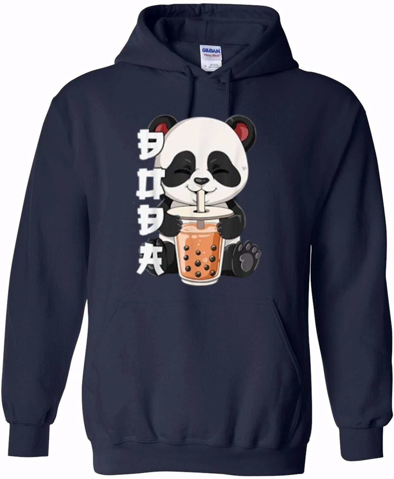 Bubble Tea Panda Boba Drink Lover Kawaii Style Graphic Art Hoodie, for ...