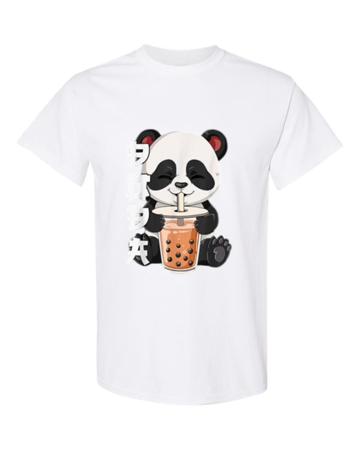 Bubble Tea Panda Boba Drink Lover Kawaii Style Graphic Art T-Shirt, for ...