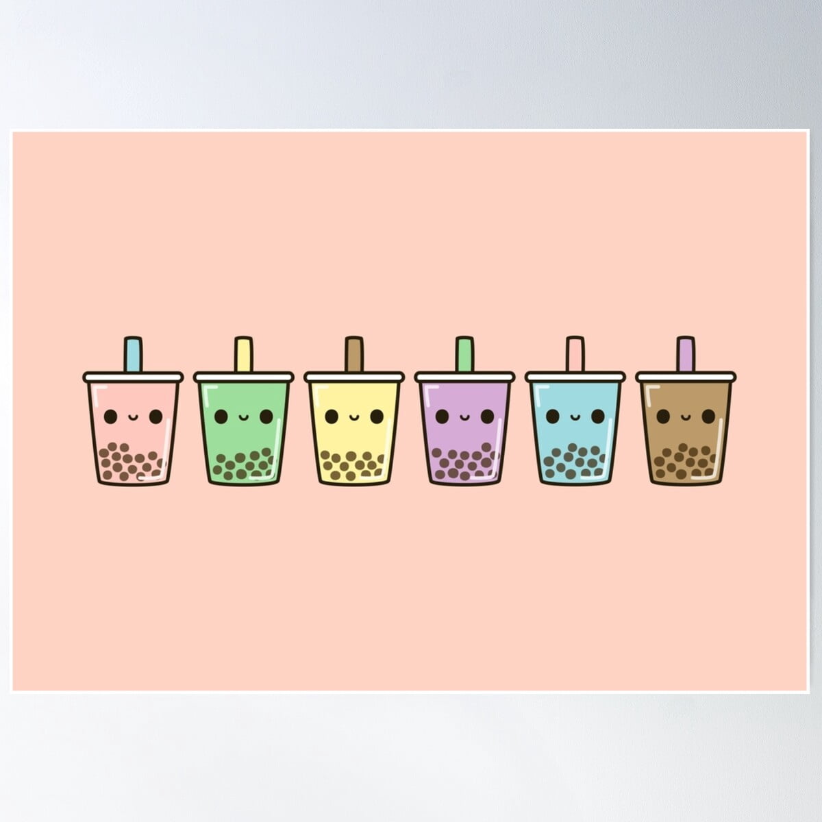 Bubble Tea Poster Wall Art, Modern Wall Decor For Living Room Bedroom ...
