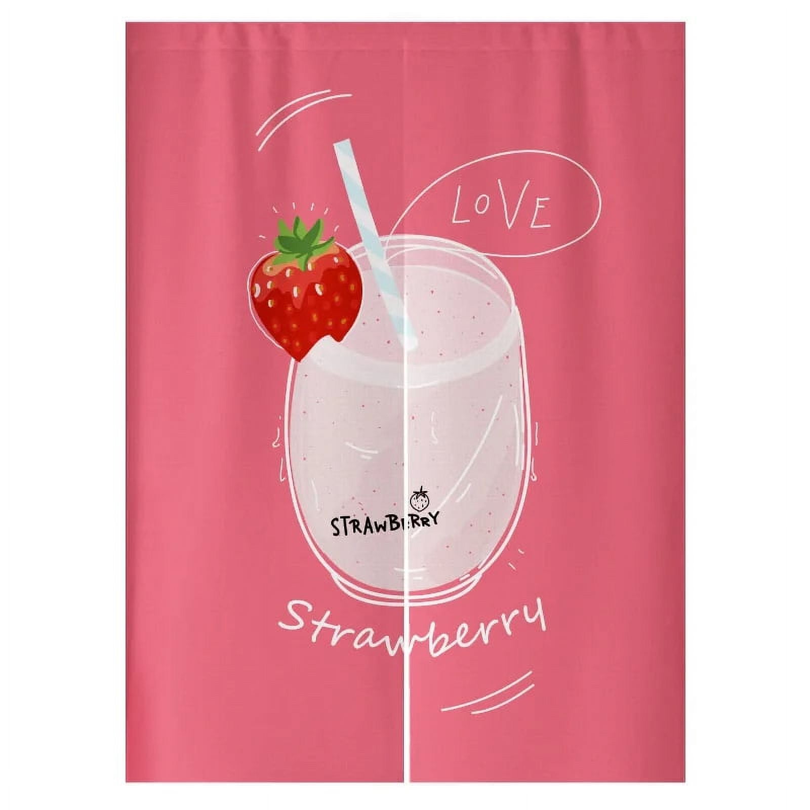 Bubble Tea Print Door Curtains Partition Split Kitchen Cafe Izakaya ...