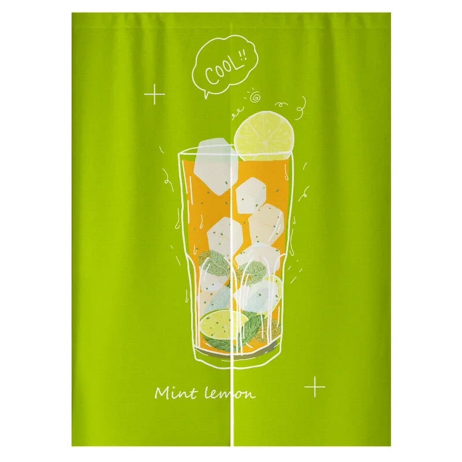 Bubble Tea Print Door Curtains Partition Split Kitchen Cafe Izakaya ...