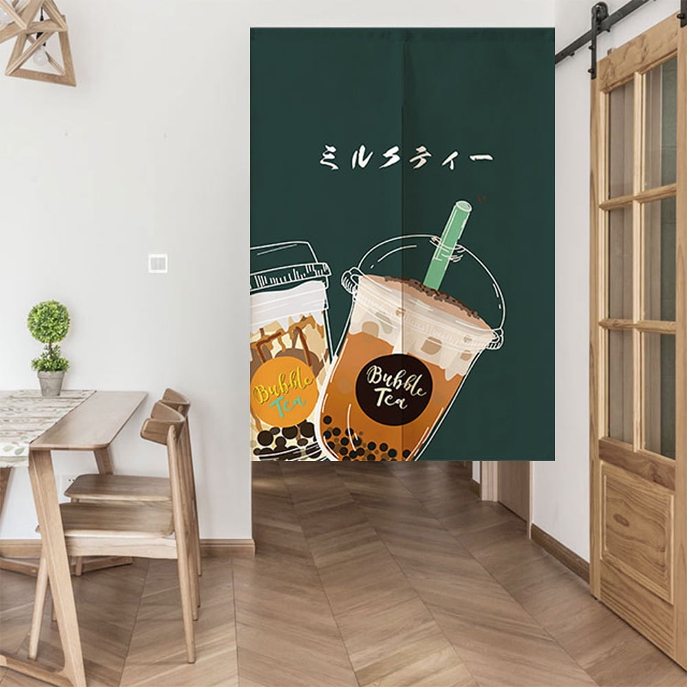 Bubble Tea Shop Door Curtain Dessert Milk Tea Shop Doorway Curtain ...