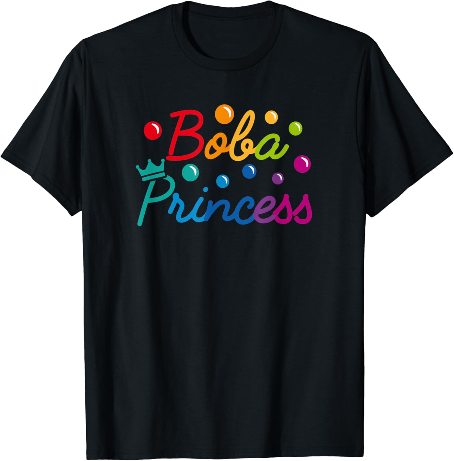 Bubble Tea Tapioca Pearls Milk Tea Boba Princess T-Shirt - Walmart.com