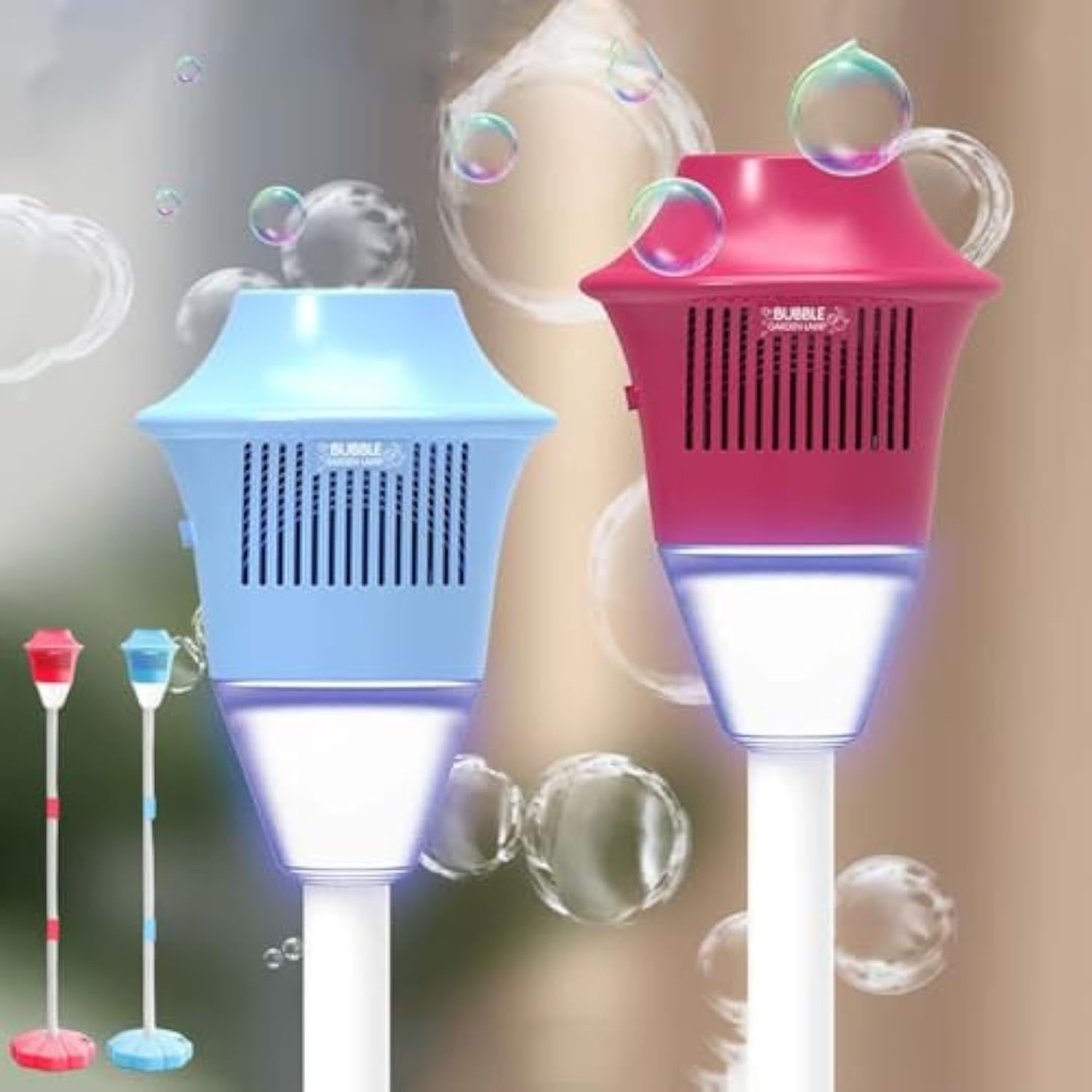 Bubble Torch Garden Lamp, 47 Inches Standing Automatic Bubble Maker ...