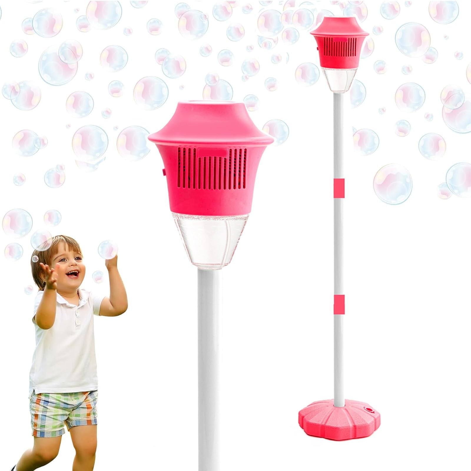 Bubble Torch Garden Lamp, Rechargable Automatic Bubbles Machine Stand ...