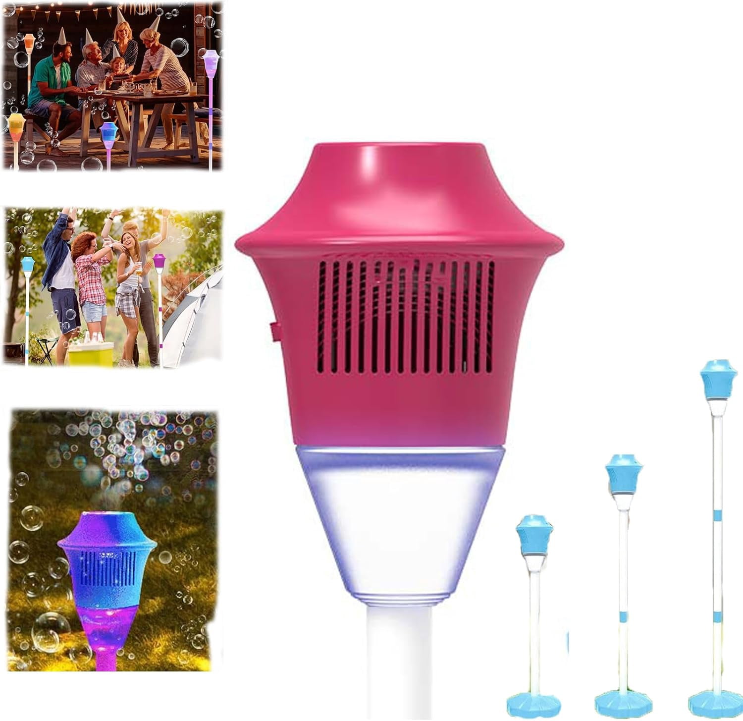 Bubble Torch Garden Lamp, Standing Automatic Bubble Machine Outdoor ...