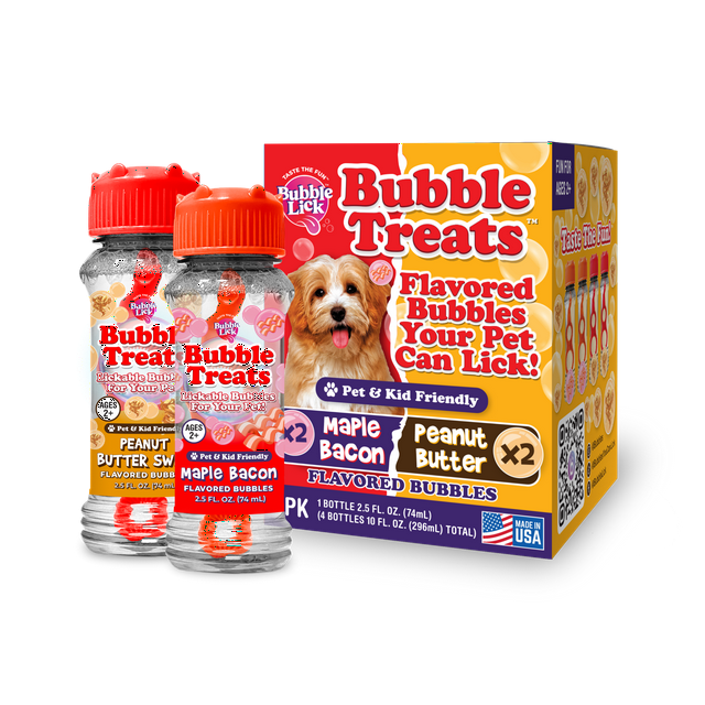 Bubble Treats Variety Pack: Peanut Butter Swirl & Maple Bacon Pet ...