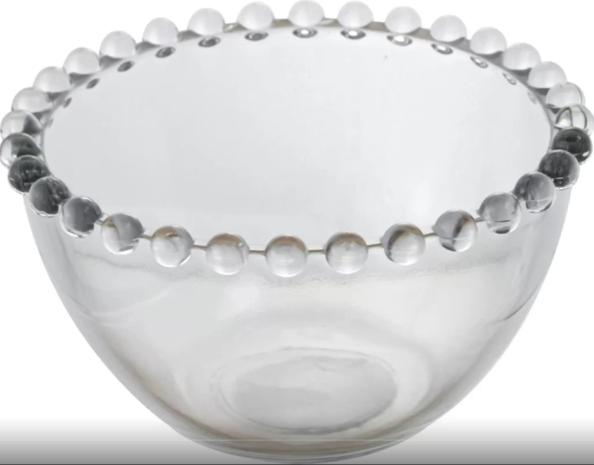 Bubble Trim Glass Bowl - Walmart.com