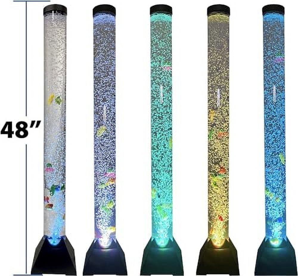 Bubble Tube Lamp - Floor Fish Aquarium Light – Kids Room Lamp – Autism ...
