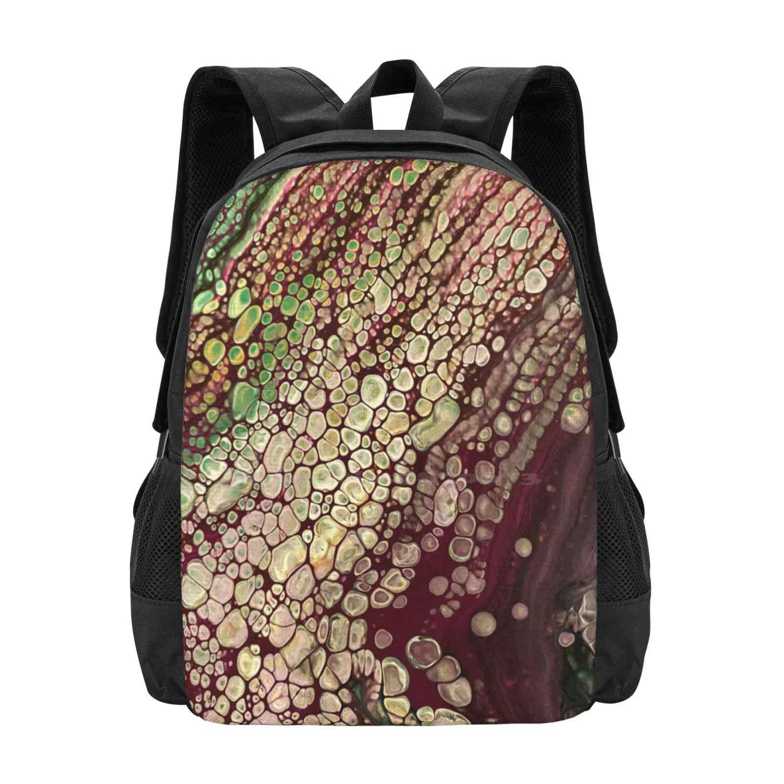 Bubble Up Butter Cup Teen College Student Backpack Pattern Design Bags ...