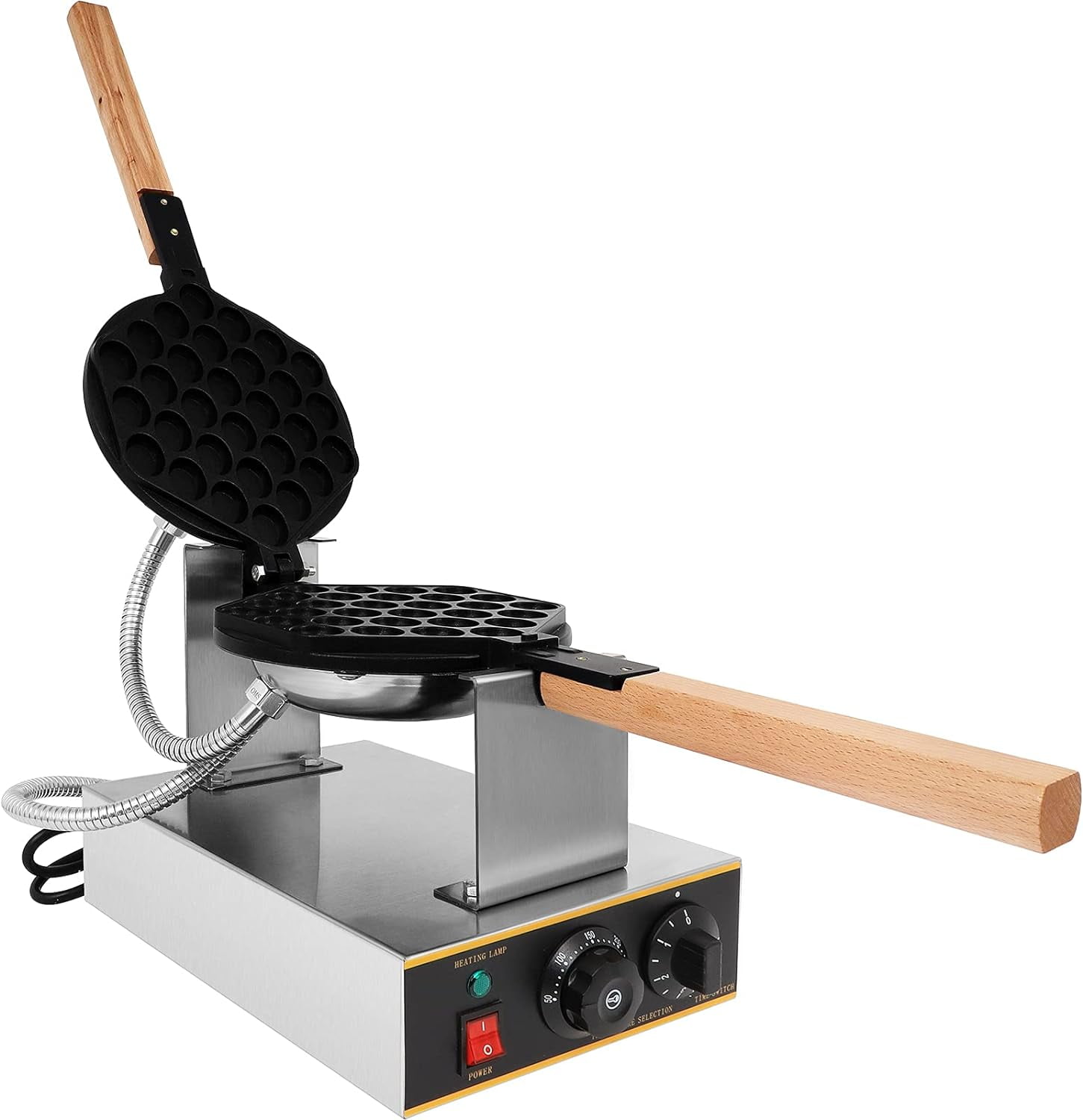 Bubble Waffle Maker Egg Waffle Iron Bubble Puff 304 Stainless Steel ...
