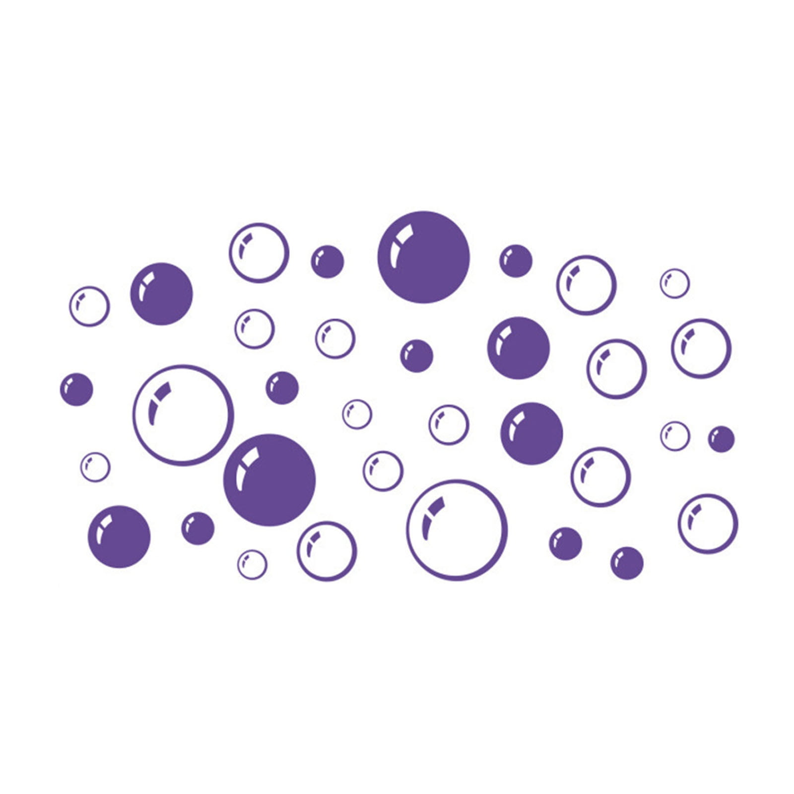 Bubble Wall Decal Sticker Transparent Hollowed Out Children's Birthday ...