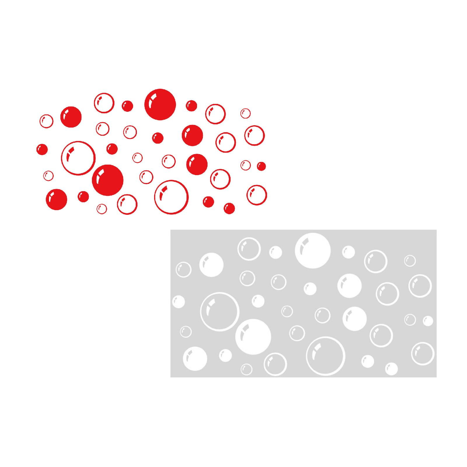 Bubble Wall Decal Sticker Transparent Hollowed Out Children's Birthday ...