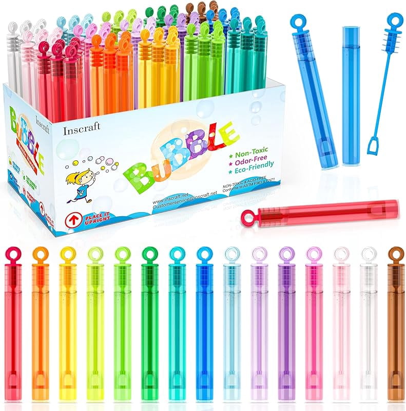 Bubble Wand, 90 Pack Mini Bubble Wands Bulk 15 Colors for Halloween ...
