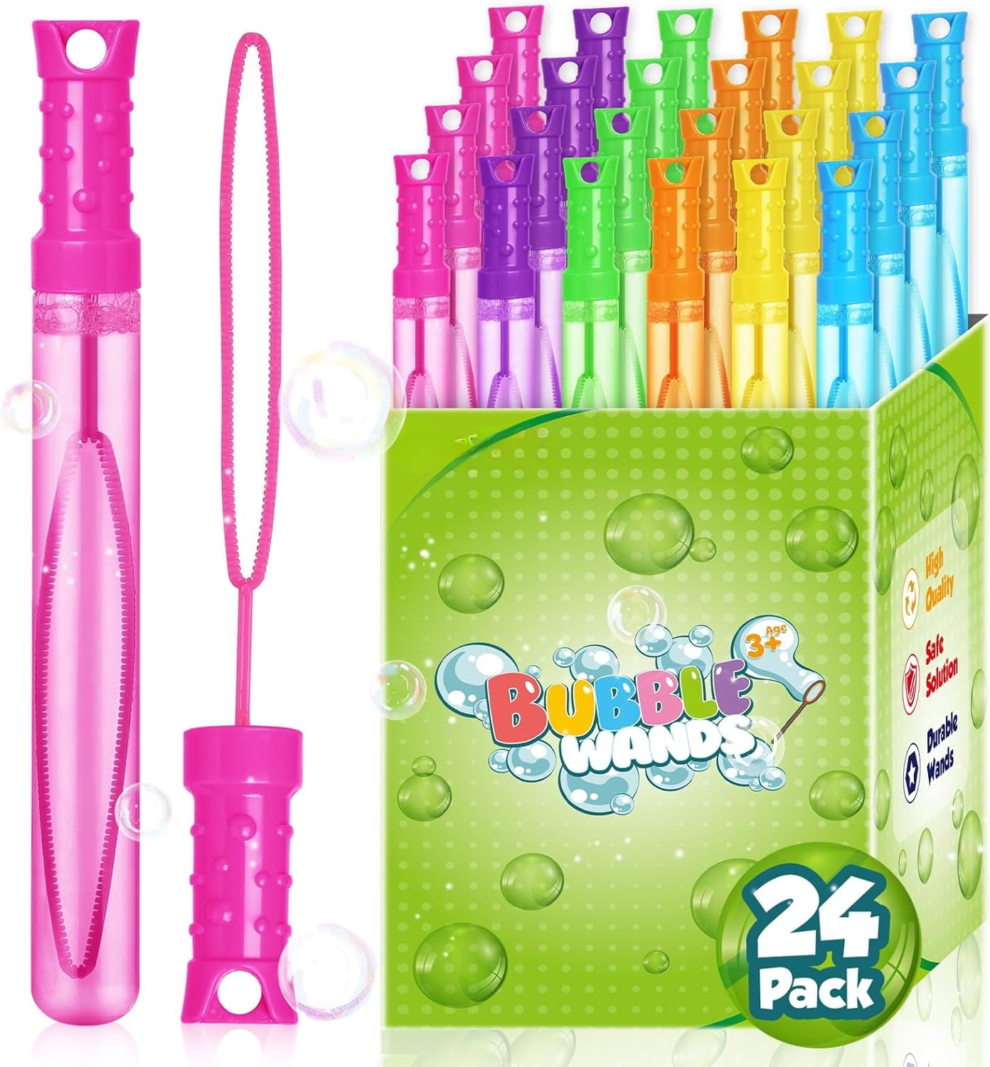 Bubble Wand, Bubble Wands Bulk in Colors, Bubble Party Favors for Kids ...