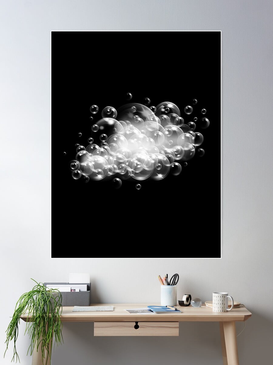 Bubble Wand Poster Wall Art, Modern Wall Decor For Living Room Bedroom ...