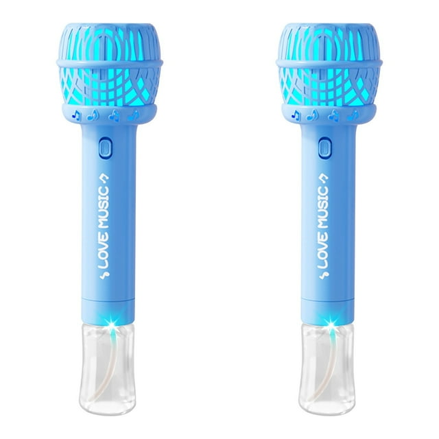 Bubble Wands for Kids Girls - LED Light Microphone Bubble Machine with ...