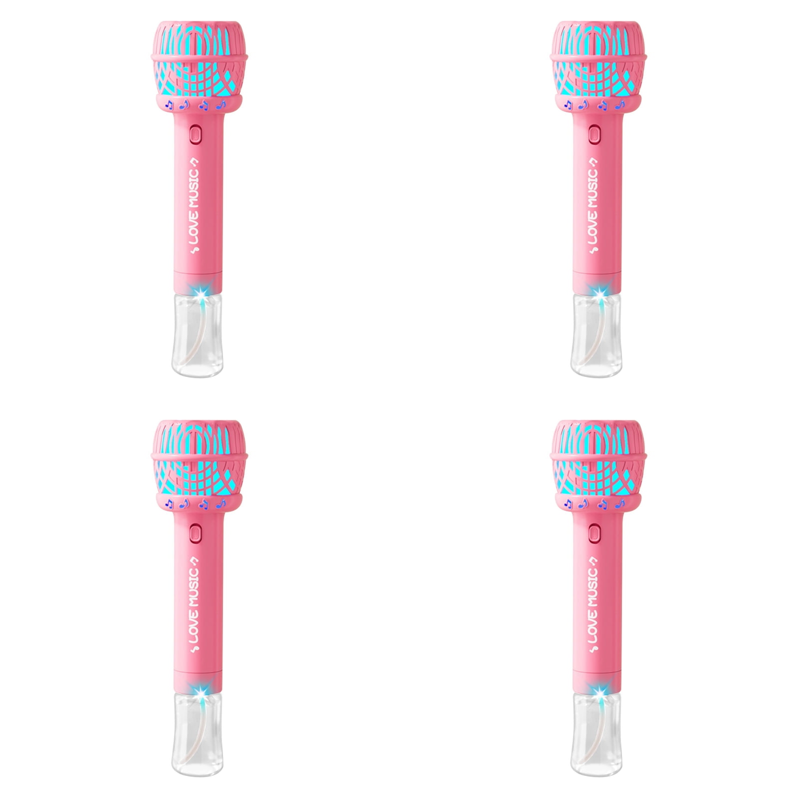 Bubble Wands for Kids Girls - LED Light Microphone Bubble Machine with ...