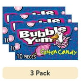 (3 pack) Bubble Yum Cotton Candy Flavored Chewy Bubble Gum, Pack 2.82 oz - Walmart.com