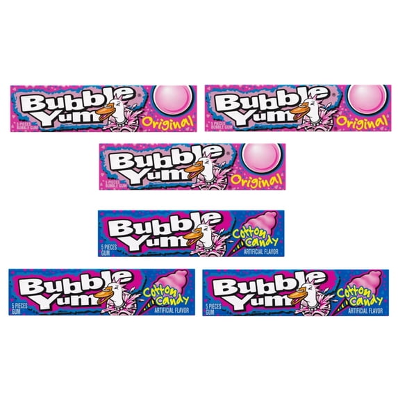 Bubble Yum Variety Pack AIF9 of 6-3 Packs of Each Flavor - Original and ...